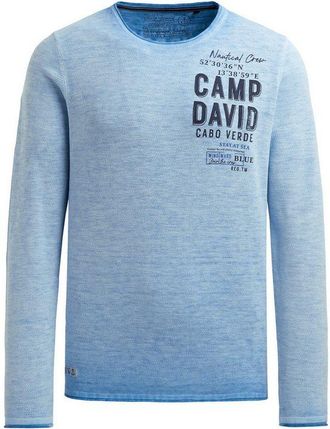 Camp David Rundhalspullover mit Rolls&auml;umen