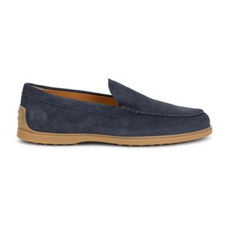 Tod's Homme, Chaussures, Bleu, Taille: 44 EU Mocassin transformable en chausson en daim