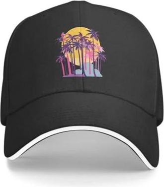 Generic Casquette dHomme, Casquettes de Baseball Palm Tree Casquette Mode pour Hommes Casquettes d&eacute;contract&eacute;es Ajustables pour Routier pour Sport, Cadeau dact