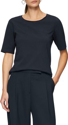 s.Oliver T-Shirt aus Baumwollmix mit Doublelayer-Detail