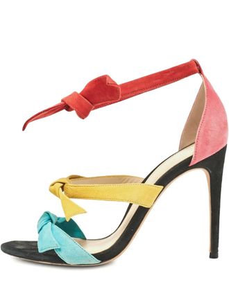 Alexandre Birman sandales en daim à noeuds 100 mm - Orange