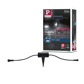 Paulmann 94555 Park + Light Au&szlig;enleuchte Controller Smart Home Zigbee IP67 max. 24 W Zigbeemodul Schwarz Zubeh&ouml;r Kunststoff Beleuchtungssystem