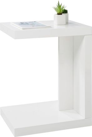 Xora Beistelltisch, Wei&szlig;, Holzwerkstoff, rechteckig, eckig, Bodenplatte, 30x50x40 cm, einfacher Aufbau, Wohnzimmer, Wohnzimmertische, Beistelltische