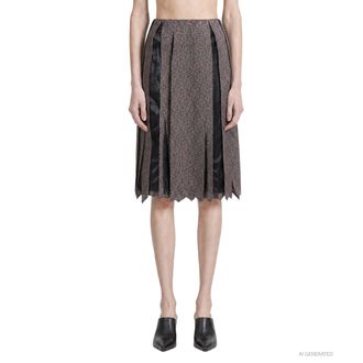 Maison Margiela Fusion Paisley Midi Skirt