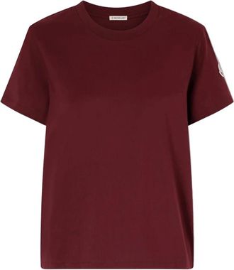 Moncler Femme, Tops, Rouge, Taille: 38 FR Timeless T-Shirt