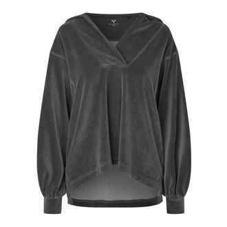 Masai Danila Jersey Top - Femme - Sweatshirts et sweats &agrave; capuche - Gris - Taille: 42 FR