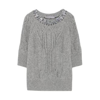 Ermanno Scervino Round-Neck Strickwaren - - Knitwear - Damen - Grau - 2XS