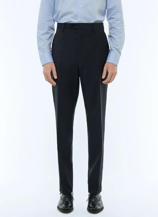 Fursac Pantalon ajust&eacute; en toile de laine - Taille 47 - Homme