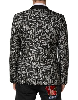 Dolce & Gabbana Jazz Club Silk Single-Breasted Blazer - Black
