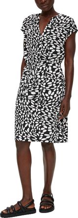 s.Oliver Viskosekleid mit Bindeg&uuml;rtel