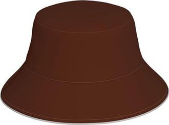 Generic Chapeau De Godet Image Marron Ch&acirc;tain Chapeaux De Visi&egrave;re Mode &Agrave; Large Bord Bonnet Soleil, pour Le Camping, Sports, De P&ecirc;che, 56-58cm