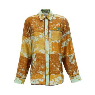 Pierre-Louis Mascia Femme, Blouses et Chemises, Multicolore, Taille: 38 FR Aloe Longsleeve Shirt