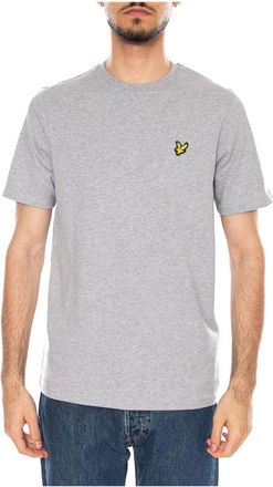 Lyle & Scott Homme, Tops, Gris, Taille: 2XL T-shirt ras du cou en coton
