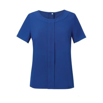 Brook Taverner Verona Bluse f&uuml;r Damen kurz&auml;rmlig (K&ouml;nigsblau)