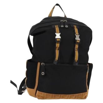 Fendi Pre-owned Canvas Rucksack - - Pre-owned - Damen - Schwarzk - ONE SIZE