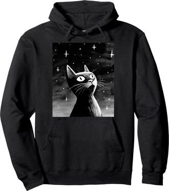 Stargazer N&auml;chtliche Stargazer-Katze Pullover Hoodie