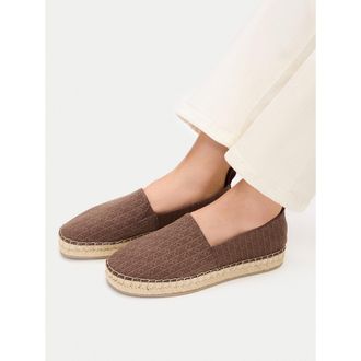Calvin Klein Espadrilles Calvin Klein Oblique Espadrille Aop HW0HW02933 Braun