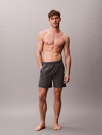 Calvin Klein Medium Badeshorts Mit Tunnelzug - Intense Power - Aegean Ocean - Herren - 2XL