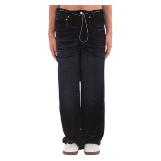 Magliano Officina Samt Pijama Hose - - Trousers - Herren - Blau - M