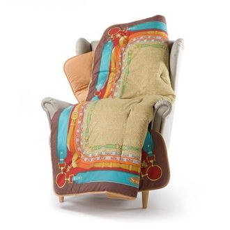 Caleffi Kuscheldecke, Baumwolle, Gold, 130x170 cm