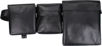 The Attico The Attic Sacs &Agrave; Dos Et Ceinture Marsupiaux Homme Cuir Noir