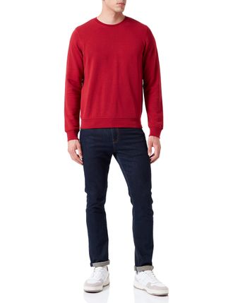 Bugatti Herren Sweatshirt mit Rundhals-Ausschnitt und kleinem Logo