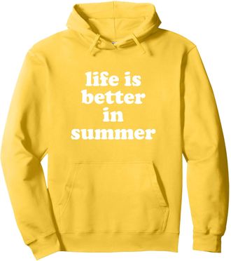 BDAZ Lustiger Eisschnee, Motiv Life is Better In Summer Winter Pullover Hoodie