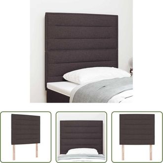 vidaXL vidaXL Kopfteil Kunstleder - Kopfteil Dunkelbraun 100 cm Stoff