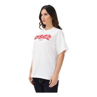 Dsquared2 Damen, Oberteile, Wei&szlig;, LGr&ouml;&szlig;e