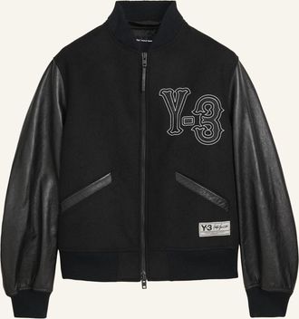 Yohji Yamamoto Y-3 College Jacke schwarz