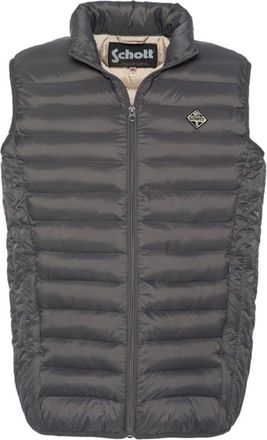 Schott NYC Schott Nyc, Homme, Vestes, Gris, Taille: S Veste Puffer sans Manches