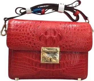 Generic Sac cabas pour femme, sac messager en cuir v&eacute;ritable de crocodile, sac bandouli&egrave;re en cuir dalligator authentique, sac &agrave; main pour femme