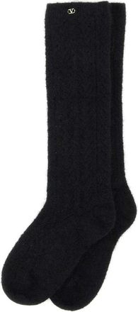 Valentino Garavani Femme, Sous-v&ecirc;tements, Noir, Taille: 38/40 FR Calze Solid Mohair