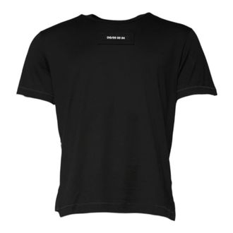 Dolce & Gabbana Camouflage Rundhals T-Shirt mit Logo-Details - - Tops - Herren - Mehrfarbig - 3XL