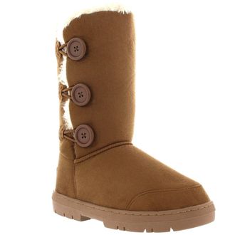 Holly Womens Triplet Button Waterproof Winter Snow Boots - 6 - LTA39 EA0283