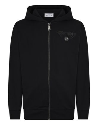Philipp Plein Fleece Zip Hoodie Greatness