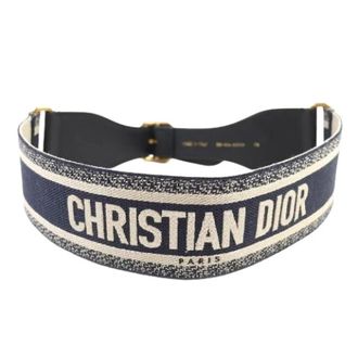 Dior Pre-owned Logo Stickerei Lederg&uuml;rtel - - Pre-owned - Damen - Schwarzk - ONE SIZE