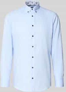 Olymp Regular Fit Business-Hemd mit Button-Down-Kragen