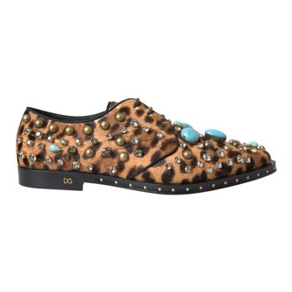 Dolce & Gabbana Leoparden Kristall Kleid Schuhe - - Shoes - Damen - Mehrfarbig - 39 EU
