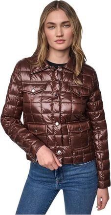 DKNY Metallic Steppjacke - - Jackets - Damen - Braun - M