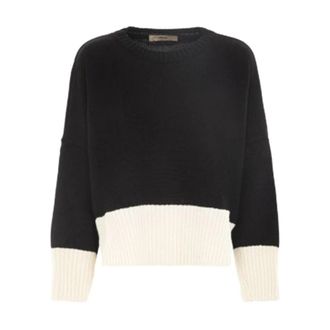 Akep Rundhals-Strickpullover - - Knitwear - Damen - Schwarzk - XS