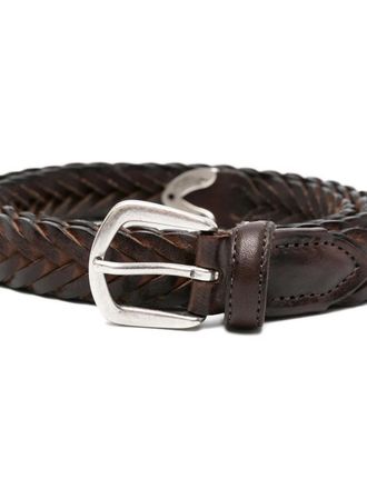Eleventy Mens Braided Leather Belt Aw26 M