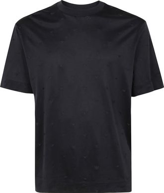Emporio Armani Homme, Tops, Noir, Taille: L T-shirt D&eacute;contract&eacute; en Coton de Diff&eacute;rentes Couleurs