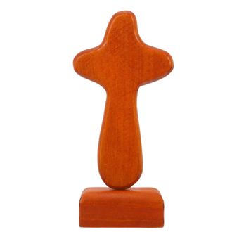 BESPORTBLE 1 Set Tischgebetkreuz: Holzkreuzfigur - Magnetisches Standkreuz - Rustikales Holzkreuz f&uuml;r Zuhause, christliche Kirche - Religi&ouml;se Tischdekoration