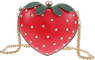 Holibanna 1Pi&egrave;ce Sac &agrave; Bandouli&egrave;re Cr&eacute;atif Forme de Fraise pour Femmes Sac &agrave; Main &Eacute;l&eacute;gant et Pratique pour Sorties Shopping F&ecirc;tes