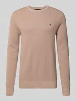 Tommy Hilfiger Regular Fit Strickpullover aus reiner Baumwolle