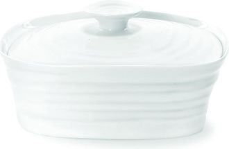 Portmeirion Home & Gifts Butterdose (Wei&szlig;)