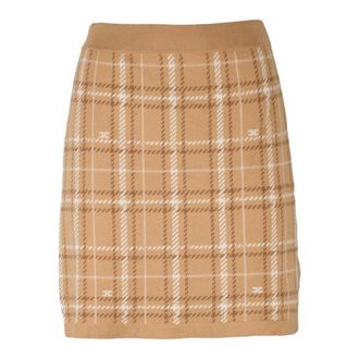 Elisabetta Franchi Femme, Jupes, Brun, Taille: 40 FR Mini en maille