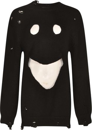 Moschino Rundhalspullover - Schwarz