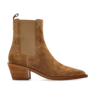 Gianvito Rossi Femme, Chaussures, Brun, Taille: 40 EU Bottines &agrave; talons Wylie